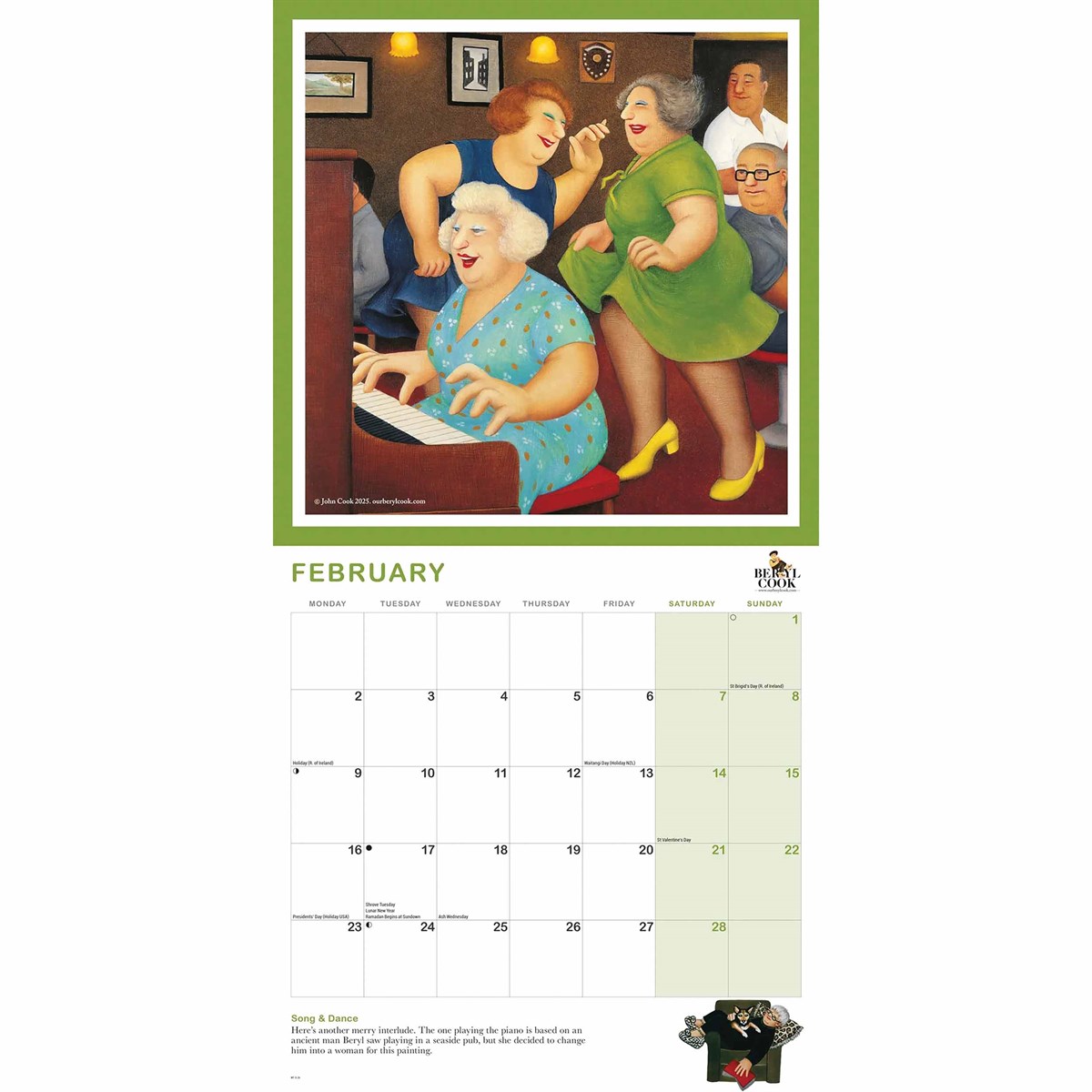 2026 Wall Calendar – ourberylcook
