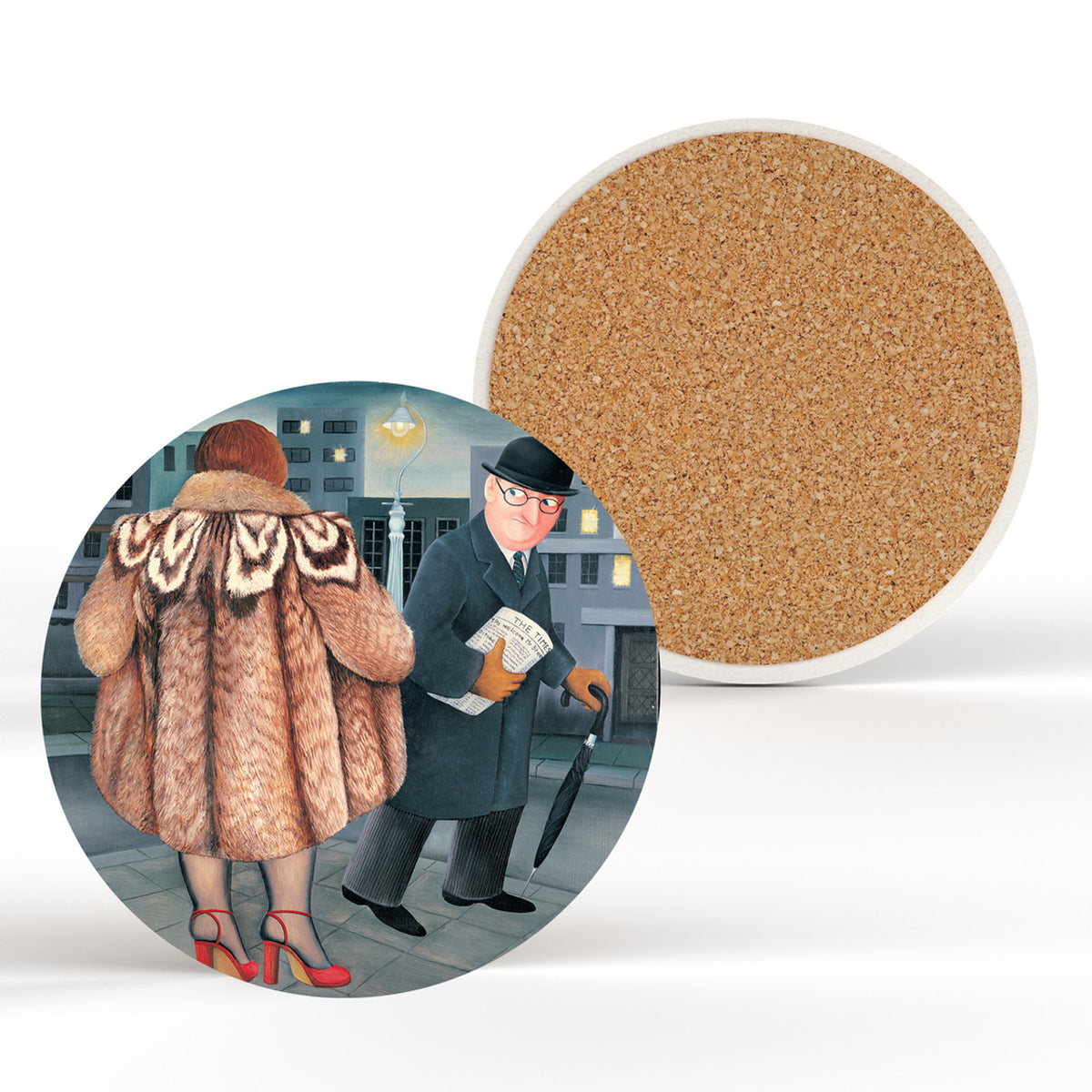 My Fur Coat Ceramic Coaster – ourberylcook